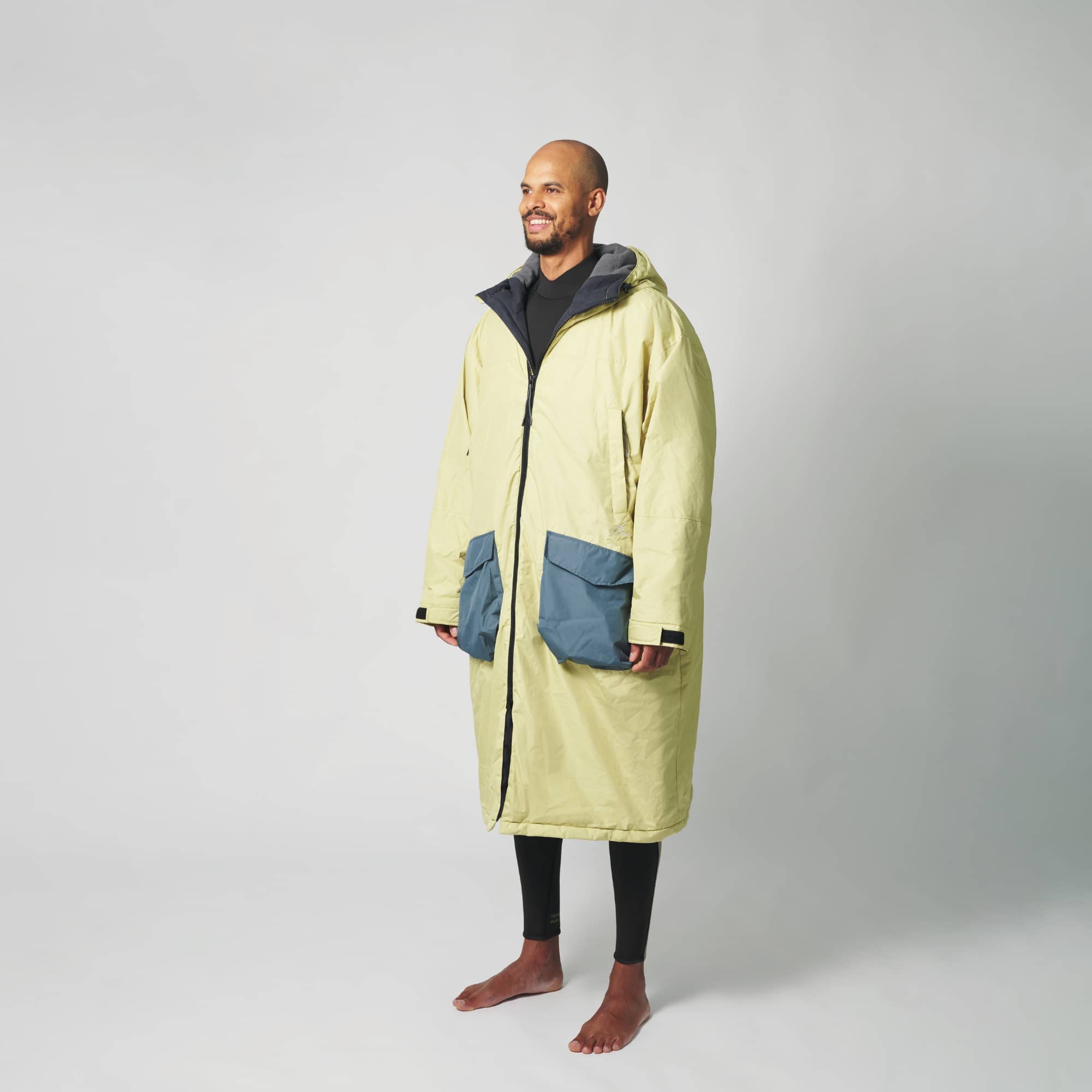 VOITED Drycoat Changing Robe: Warmes Umzieh- & Surfponcho (Zip) - Dusty ...